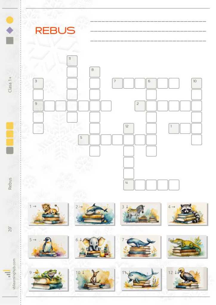 Clasa 1. Rebus. Animale. – VB Learning Hub